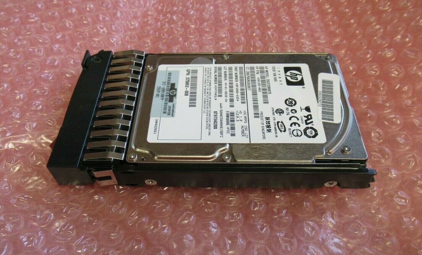 HP DG072BB975 430165-002 376597-001 72GB 10000RPM SAS Hot Swap 2 5 ...