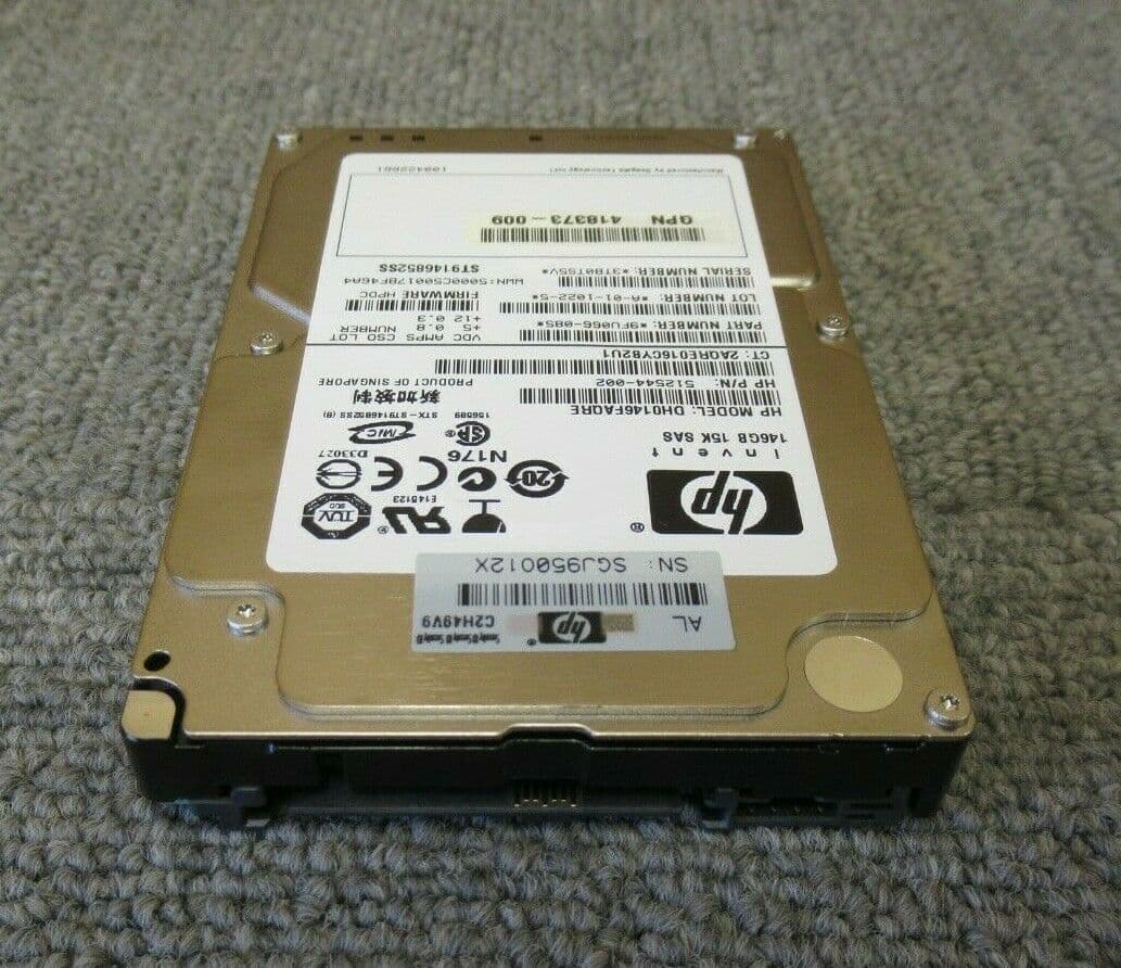 HP DH0146FAQRE 512544-002 146GB 15000RPM SAS Dual Port 2 5" Internal ...