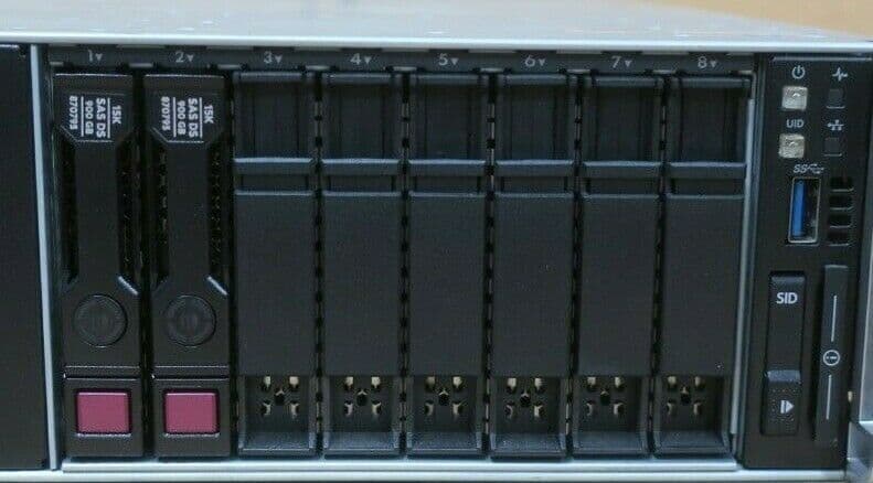HP DL380 Gen9 G9 2x 12C E5-2680v3 128GB DDR4 Ram 2x 900GB HDD 8-Bay 2U ...