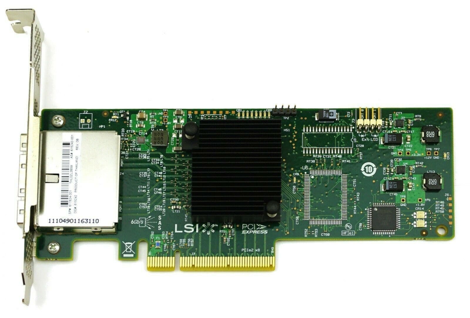 HP DUAL PORT SAS 617824-001 SC08e 6GB 2 Port Controller 615242-001 614988-B21