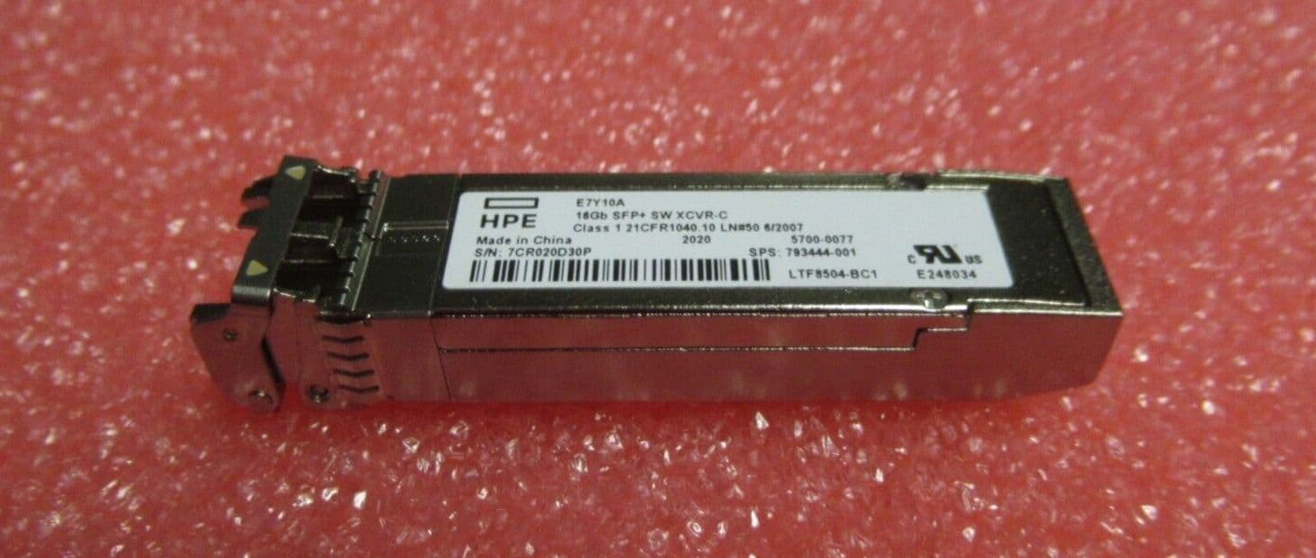 HP E7Y10A 793444-001 16GB 850nm 100m SFP SW XCVR Transceiver Module