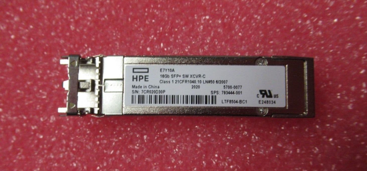 HP E7Y10A 793444-001 16GB 850nm 100m SFP SW XCVR Transceiver Module