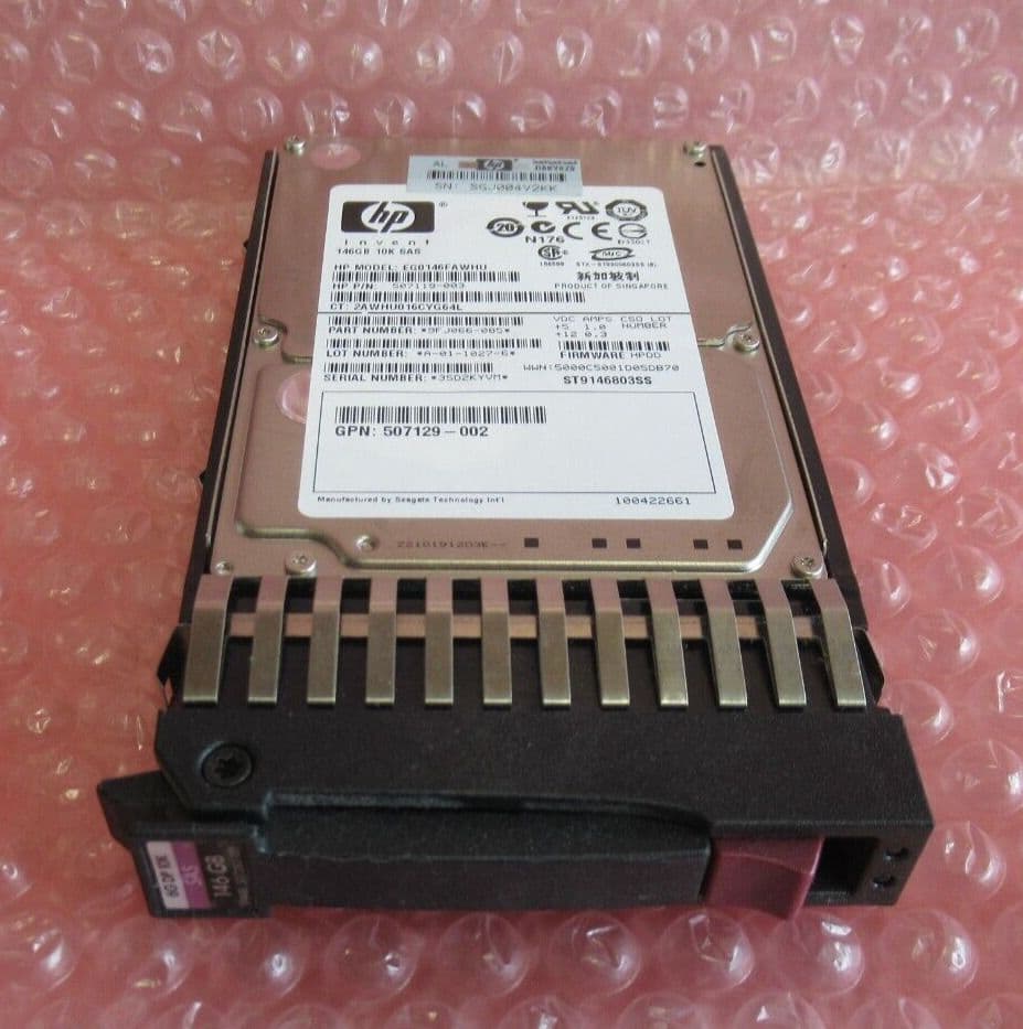 HP EG0146FAWHU 507119-003 146GB 10000RPM SAS 6Gbps DP Hot-Swap 2 5 ...