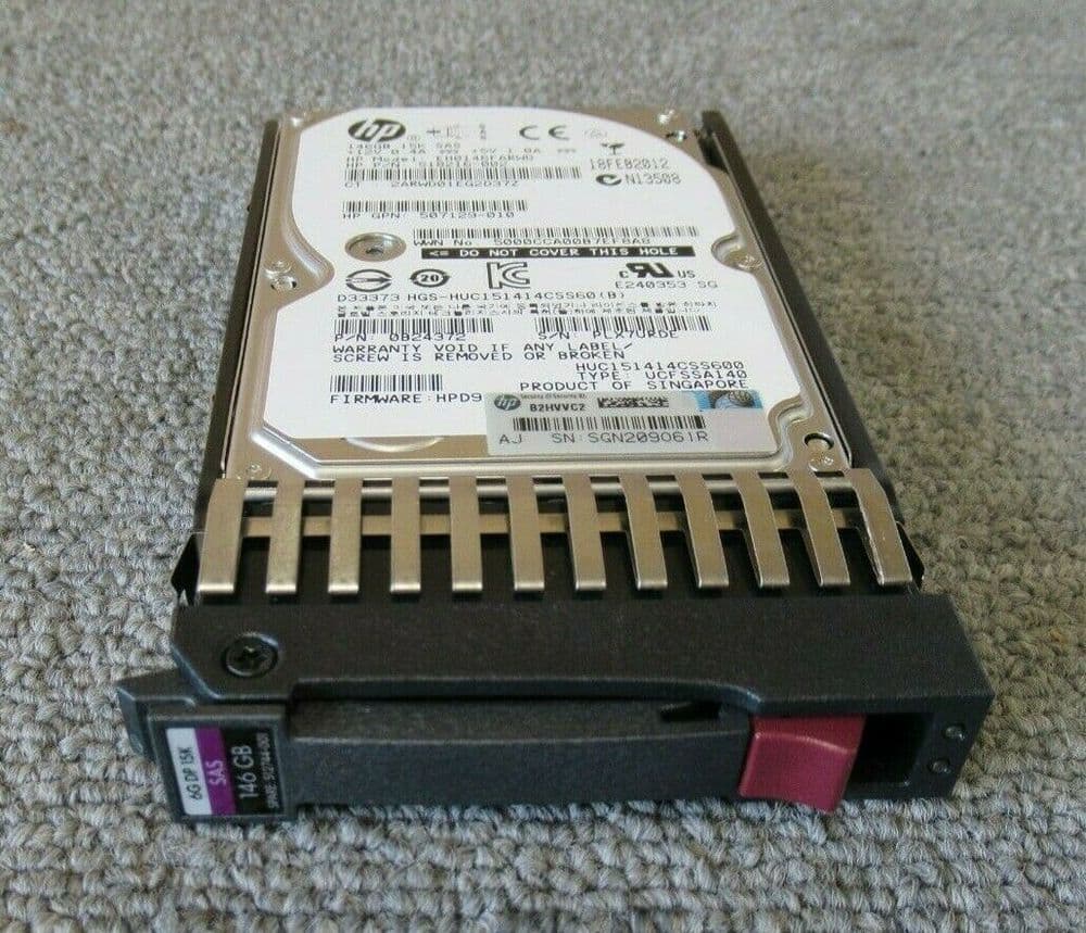 HP EH0146FARWD 518216-002 146GB 15000RPM SAS 6Gbps DP Hot Swap 2 5 ...