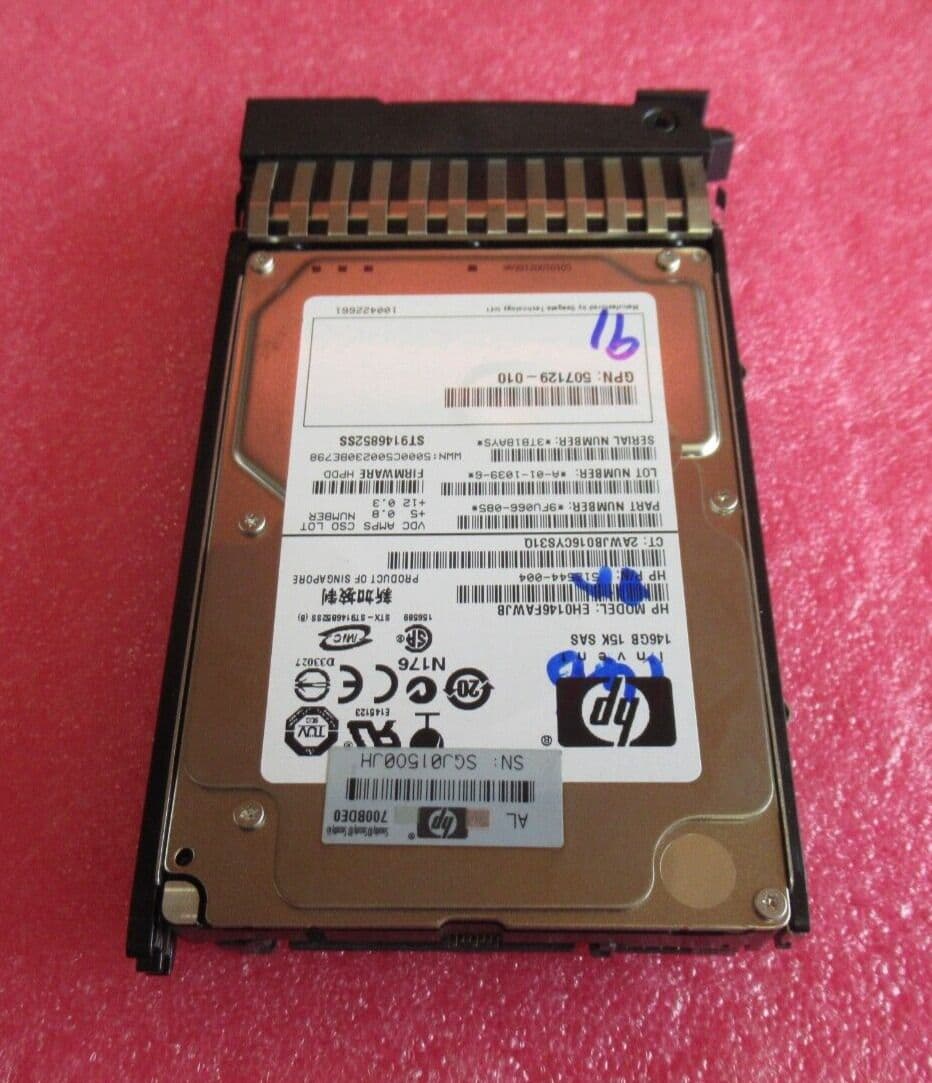 HP EH0146FAWJB 512544-004 146GB 15000RPM SAS 6Gbps Hot Swap 2 5& x22 ...
