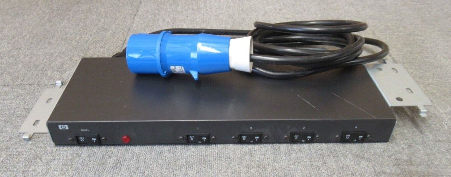 HP EO4502 228481-003 252636-001 Modular 4 Port 32A PDU With Cable Tidy ...