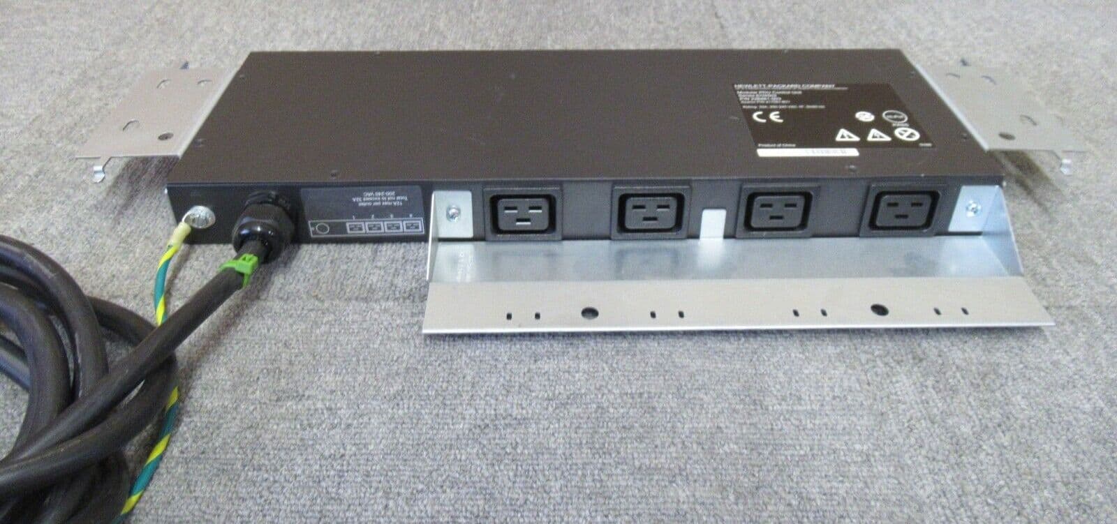 HP EO4502 228481-003 417581-B31 Modular 4 Port 32A PDU With Cable Tidy ...