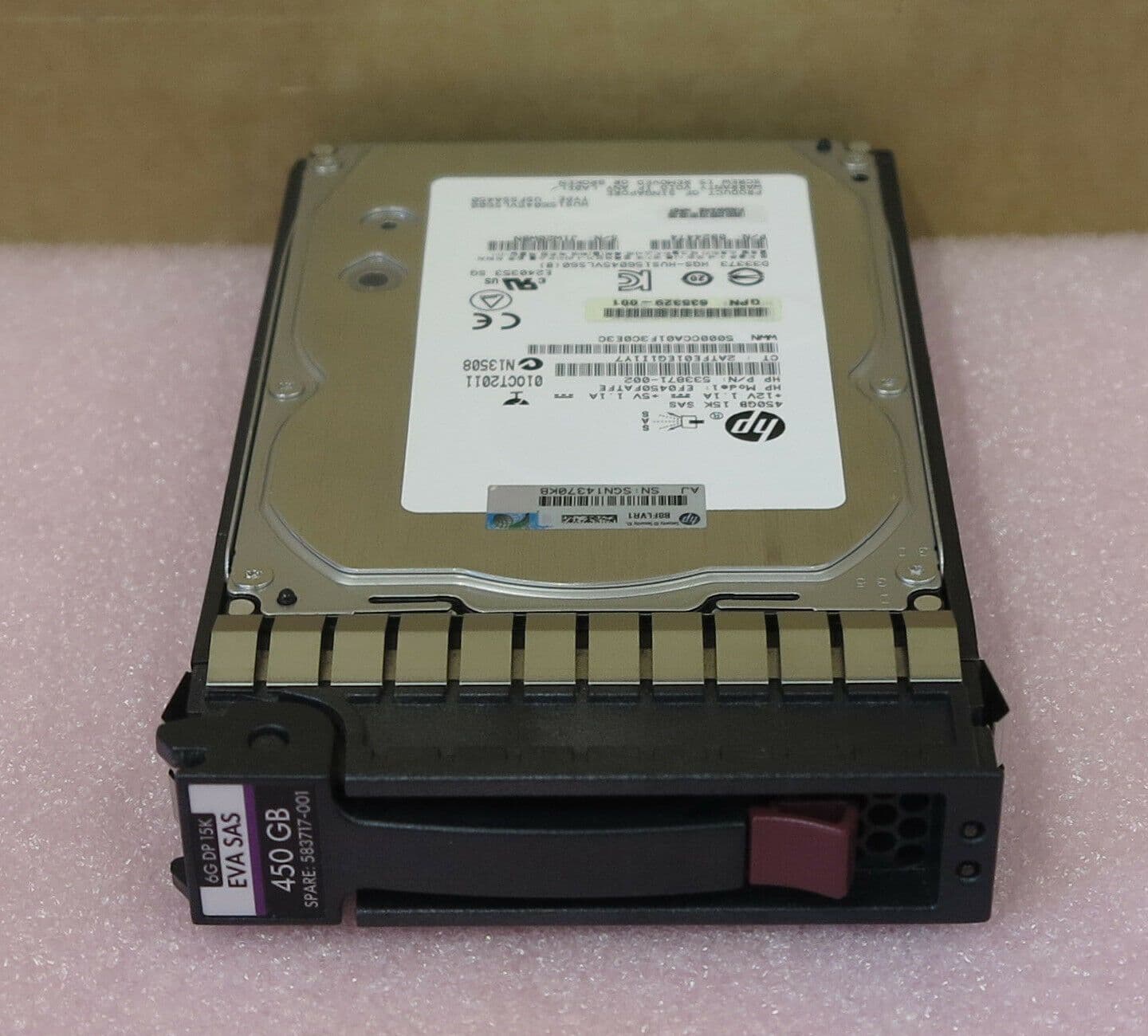 HP EVA 450GB 3 5 SAS 6GB/s DP 15K 64MB HDD Hard Drive 583717-001 AP871A