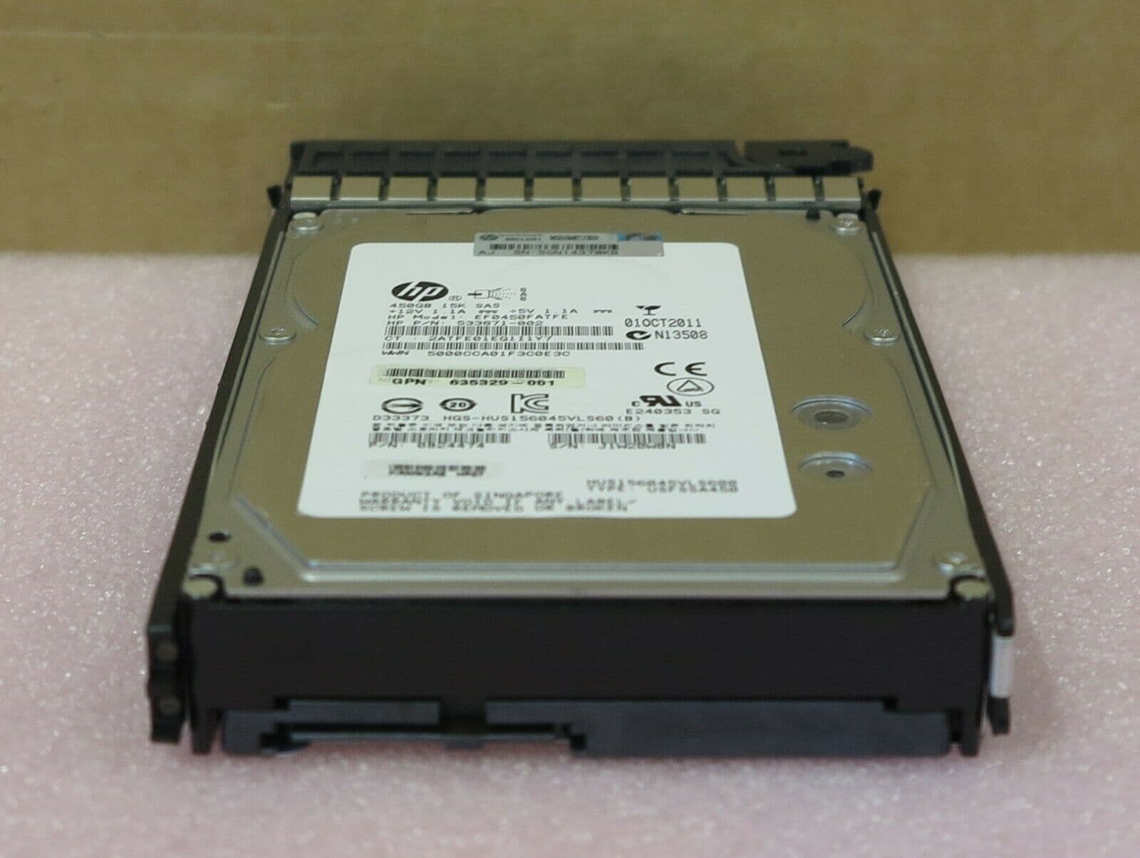 HP EVA 450GB 3 5 SAS 6GB/s DP 15K 64MB HDD Hard Drive 583717-001 AP871A
