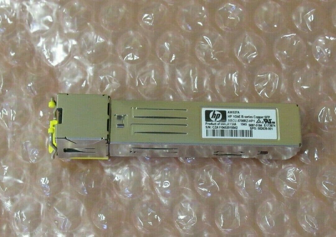 HP HPE AW537A 582639-001 1Gbe BSeries Copper Gigabit Ethernet SFP ...