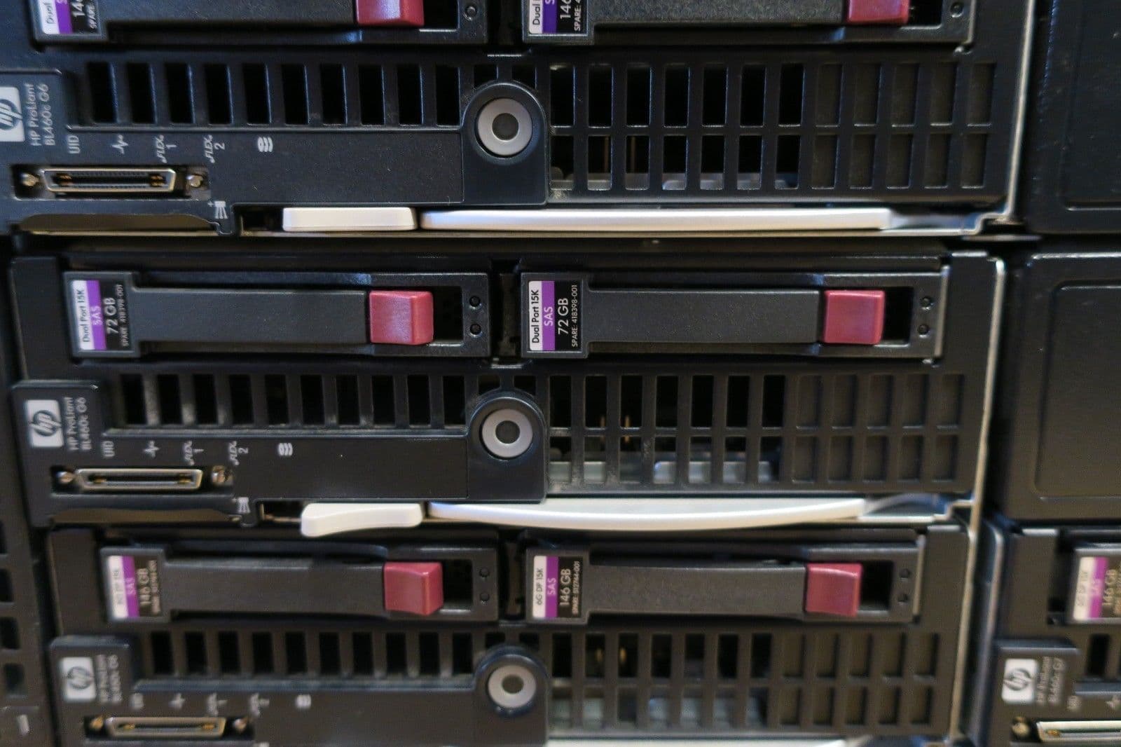 HP HPE BLc3000 Blade Chassis with 5x BL460c G7 Servers with full ...