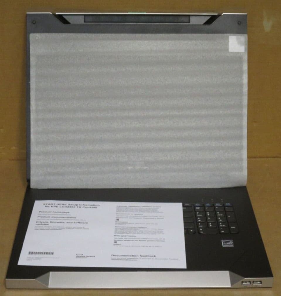 HP HPE LCD8500 18 5" WXGA TFT LCD 75Hz 1U INTL Rackmount Console Only ...