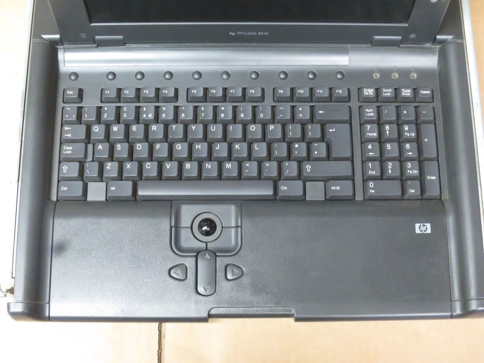 HP HPE TFT5600 15" TFT LCD 1U Rackmount Console Monitor and Keyboard ...