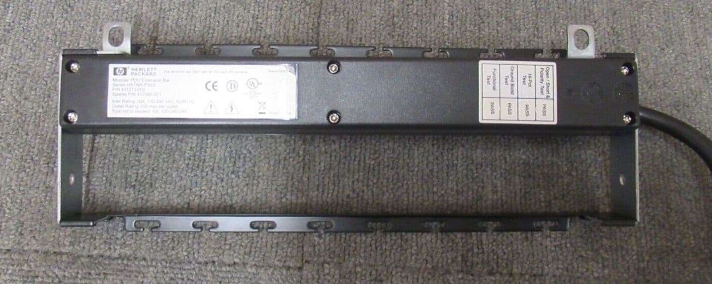 HP HSTNR-PS03 411273-002 417585-001 C13 Modular PDU Extension Bar With ...