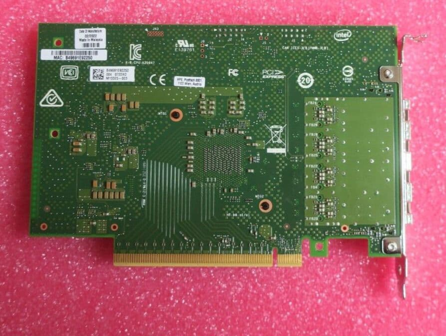 HP Intel E810 E810-XXVDA4 Quad Port 1/10/25GbE SFP28 P10582-001 P08458-B21