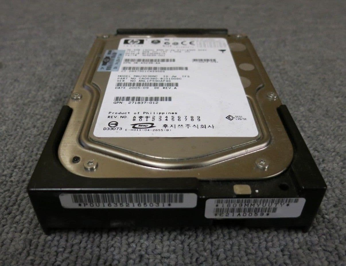 HP Invent BF03688575 365699-001 36 4GB 8MB 15000RPM 3 5" Ultra320 SCSI HDD