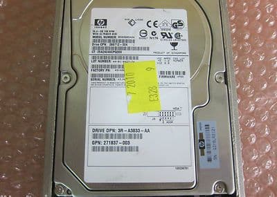 HP Invent Ultra 320 36 4GB SCSI Hot Plug Hard Drive HDD With Caddy ...