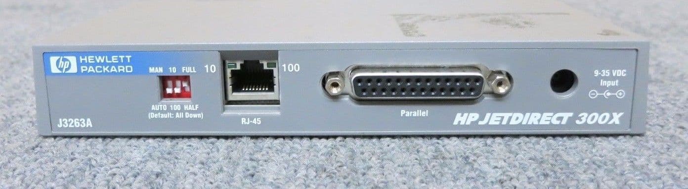 HP J3263-60001 J3263-60002 Jetdirect 3000X External Printer Server No ...