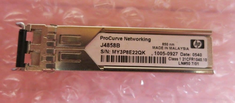 HP J4858B ProCurve 1000BASE-SX Gigabit SFP 850nm 550m Transceiver Module