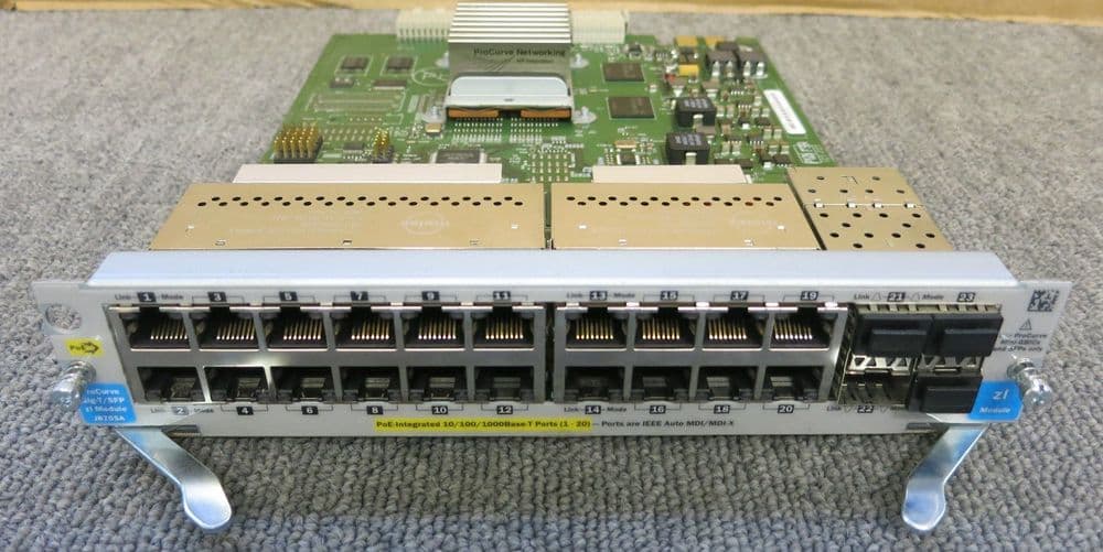 HP J8705A ProCurve PoE 20 Port Gig-T/SFP Plus 4 Port Mini GBIC ZL Module