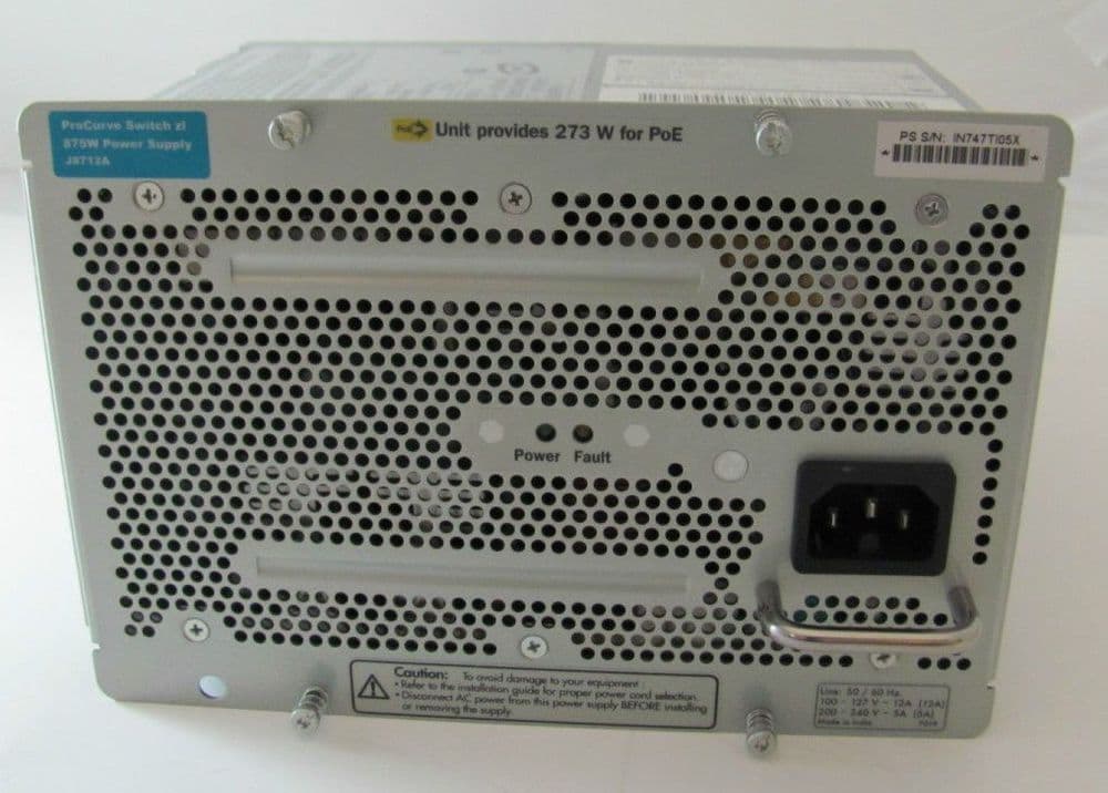 HP J8712A HP ProCurve Switch zl 875 W Power Supply