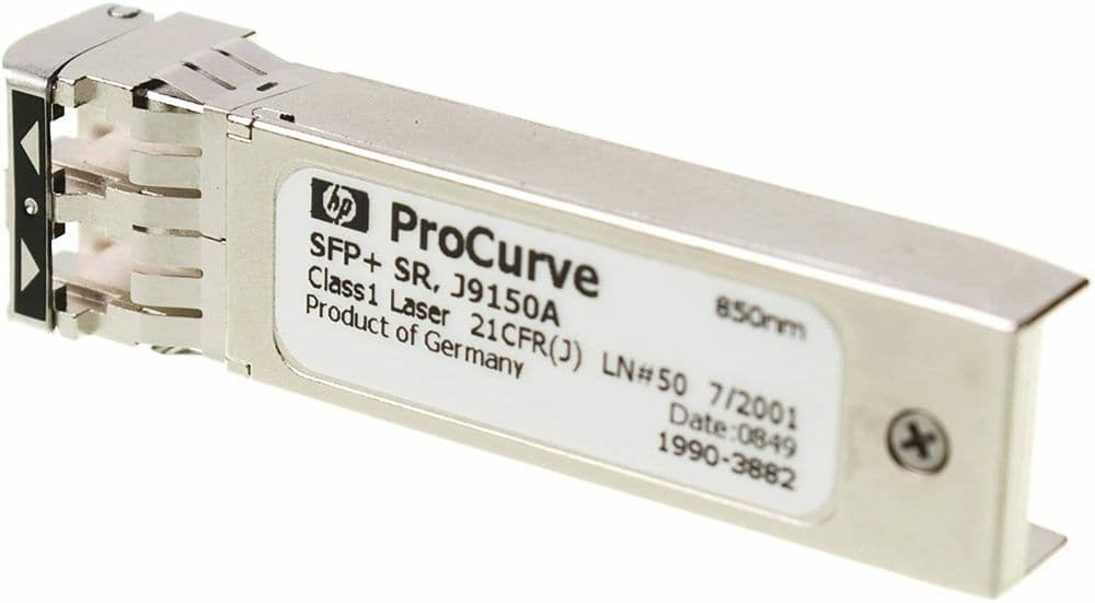 HP J9150A Procurve 10Gb/s 10GBase-SR SFP MMF 850nm LC Duplex Transceiver Module