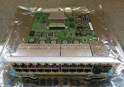 HP J9308A ProCurve 20 Port 10/100/1000 PoE Plus 4-Port Mini-GBIC ZL Module