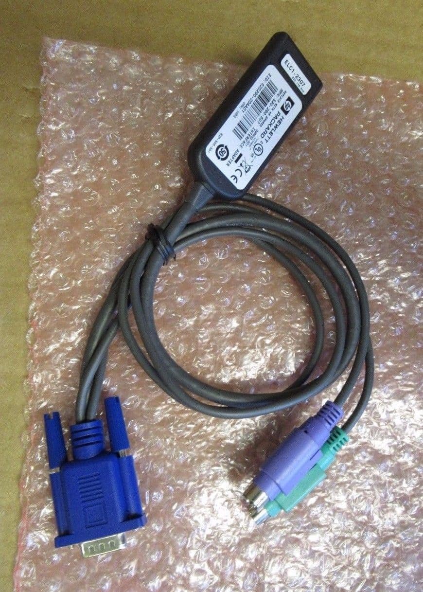 HP KVM Interface Switchbox PS2 RJ-45 Console Adapter - 520-290-507 ...