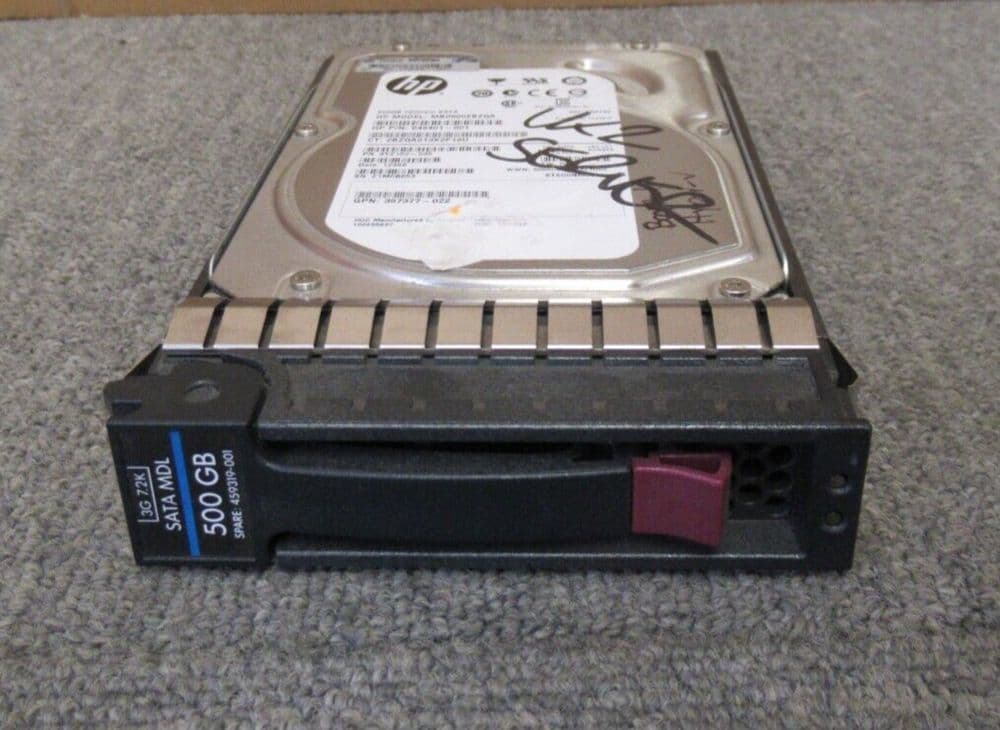 HP MB0500EBZQA 459319-001 500GB 7200RPM SATA Hot-Swap 3 5" Internal ...