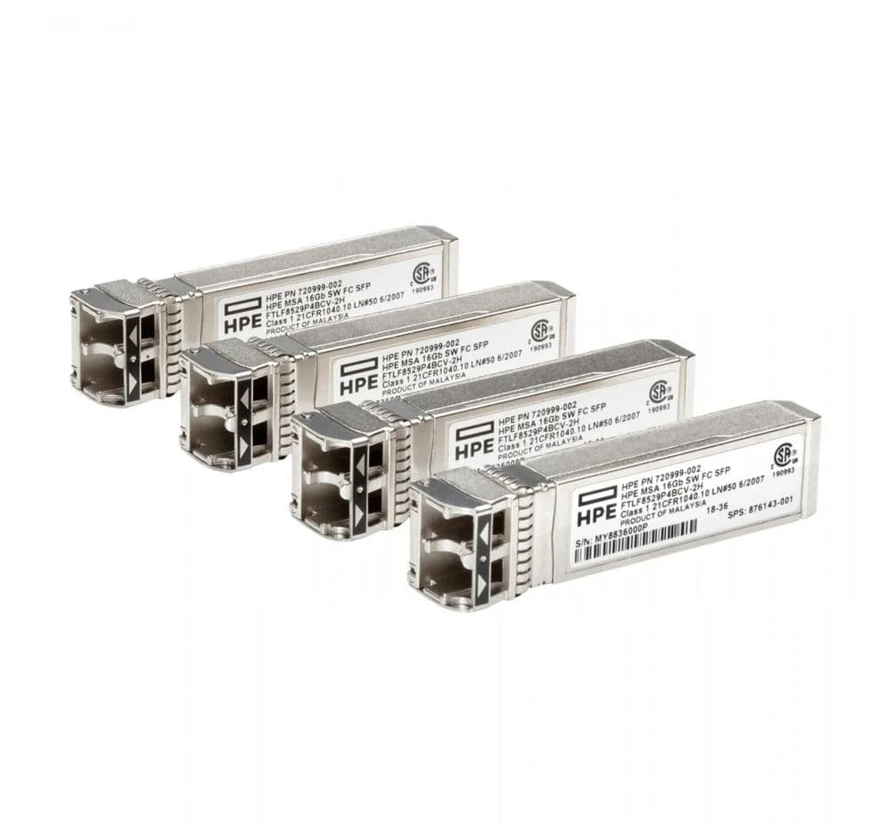 HP MSA 16GB Short Wave Fibre Channel SFP 4-Pack Transceiver C8R24B For ...