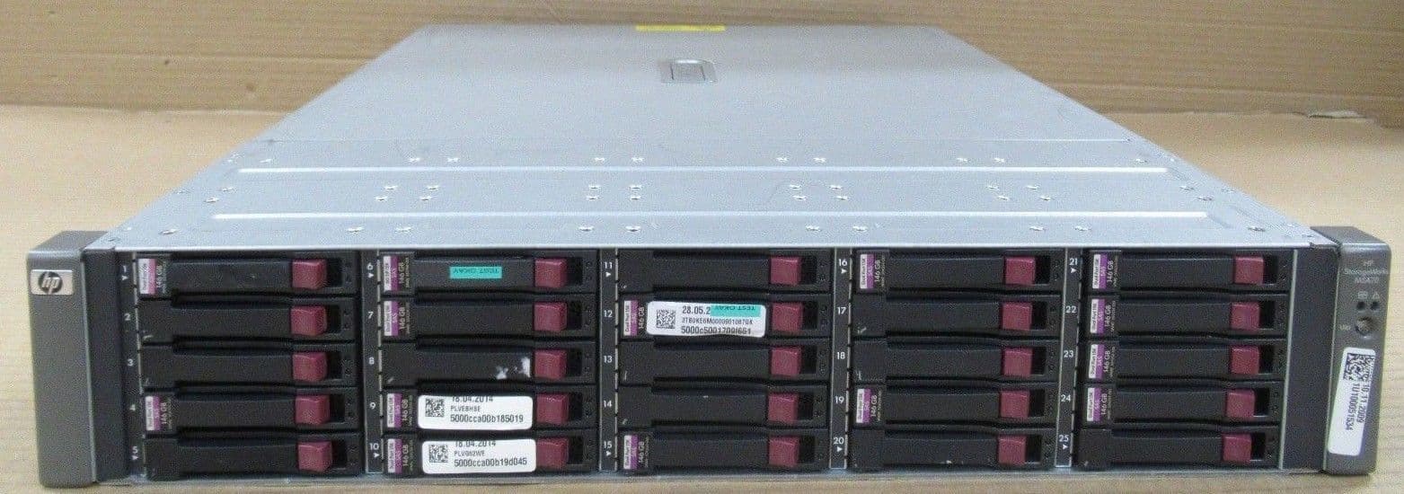 HP MSA60 Modular Smart Array 2U 12 Bays 10TB HDD 1x SAS I/O Module ...