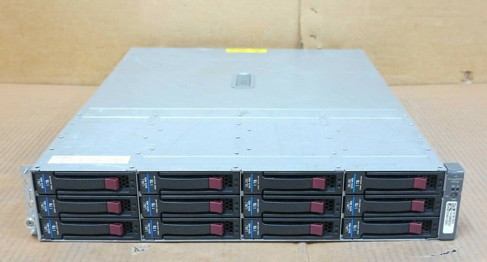 HP MSA60 Modular Smart Array 2x 1TB 3 5" HDD 1x I/O Module 2x PSU ...