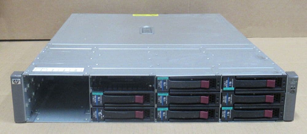 HP MSA60 Modular Smart Array 8 x 1TB 3 5& x22; HDD 1x I/O Module 2x PSU ...