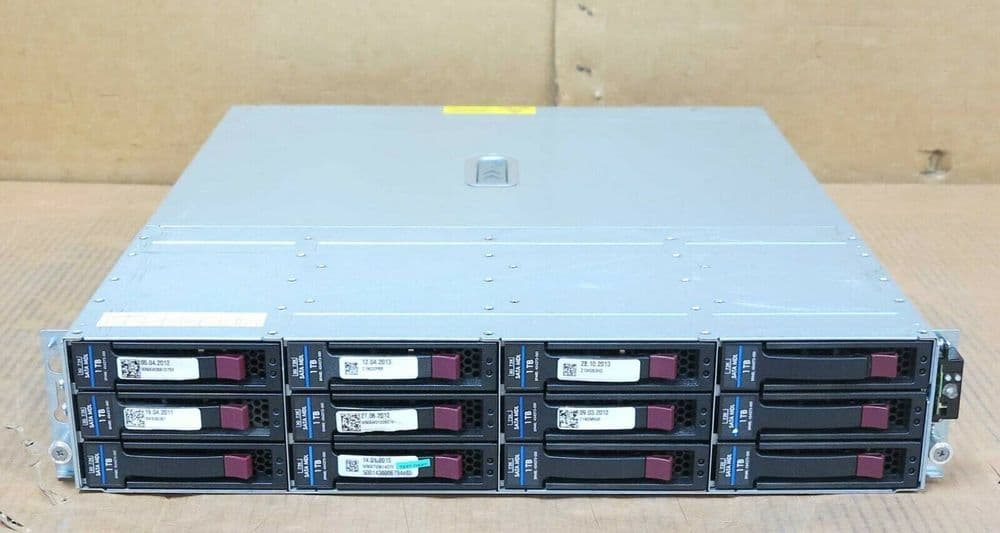 HP MSA60 Modular Smart Array 8x 1TB 3 5" HDD 1x I/O Module 2x PSU ...