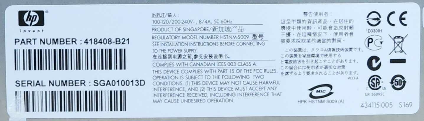 HP MSA60 Modular Smart Array 8x 1TB 3 5" HDD 1x I/O Module 2x PSU ...