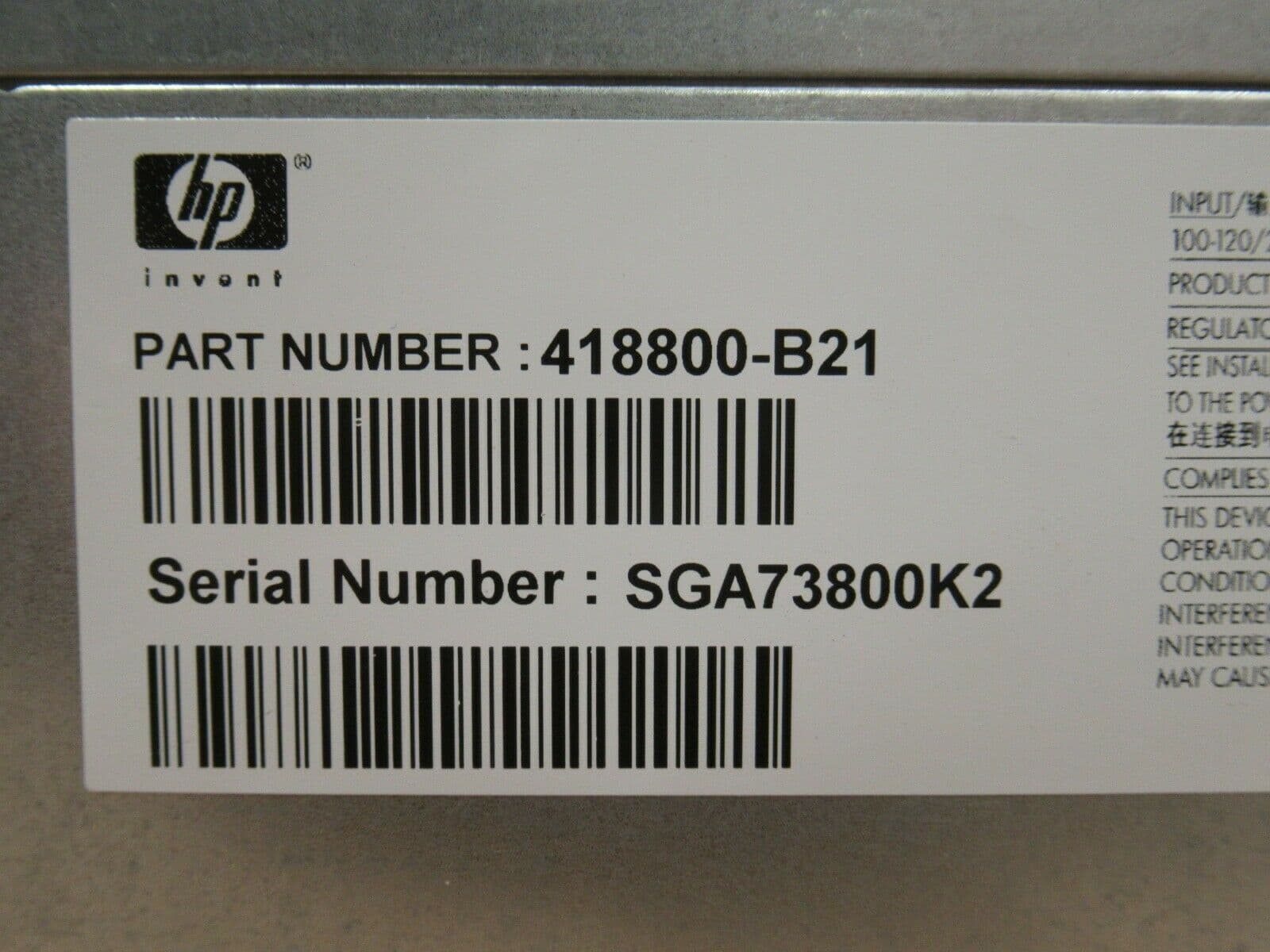 HP MSA70 Modular Smart Array 2190GB HDD SAS I/O Module 399049-001 ...