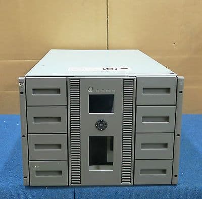 HP MSL8096 Backup Tape Library Enclosure AJ040A 2x LTO4 Ultrium 1840 ...