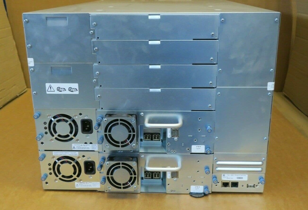 HP MSL8096 Backup Tape Library Enclosure BL533B 2x LTO5 Ultrium3280 ...
