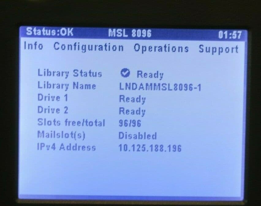 HP MSL8096 Backup Tape Library Enclosure BL533B 2x LTO5 Ultrium3280 ...