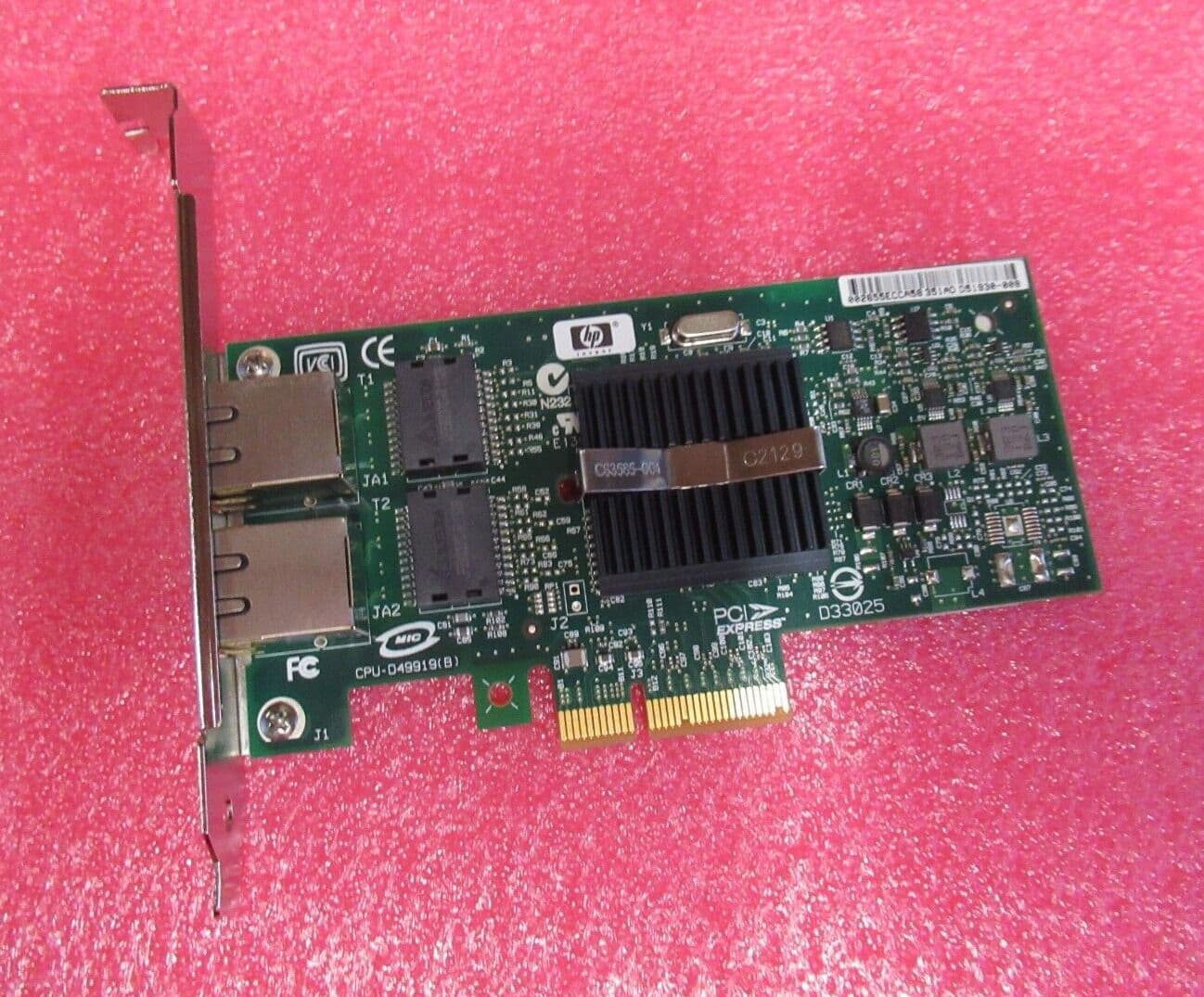 HP NC360T 412646-00 412651-001 Dual-Ports Gigabit PCIe x4 Server ...