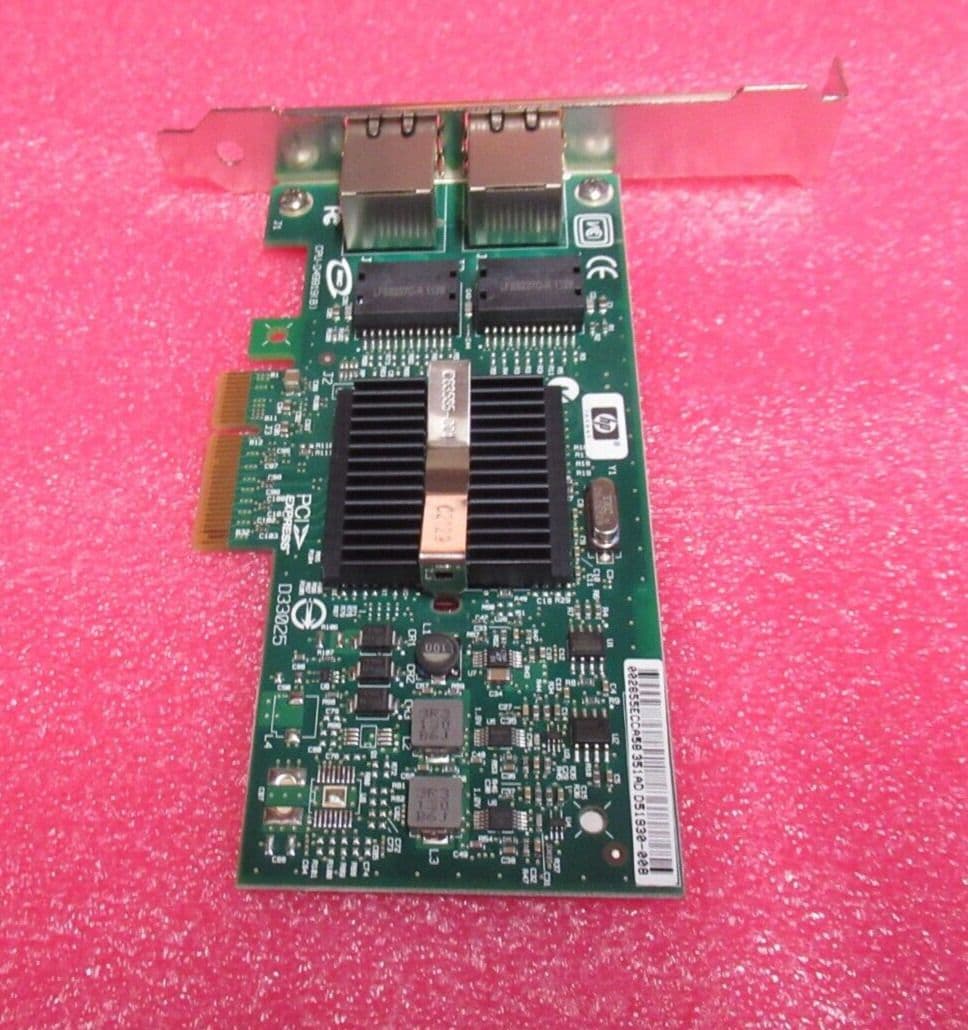 HP NC360T 412646-00 412651-001 Dual-Ports Gigabit PCIe x4 Server ...