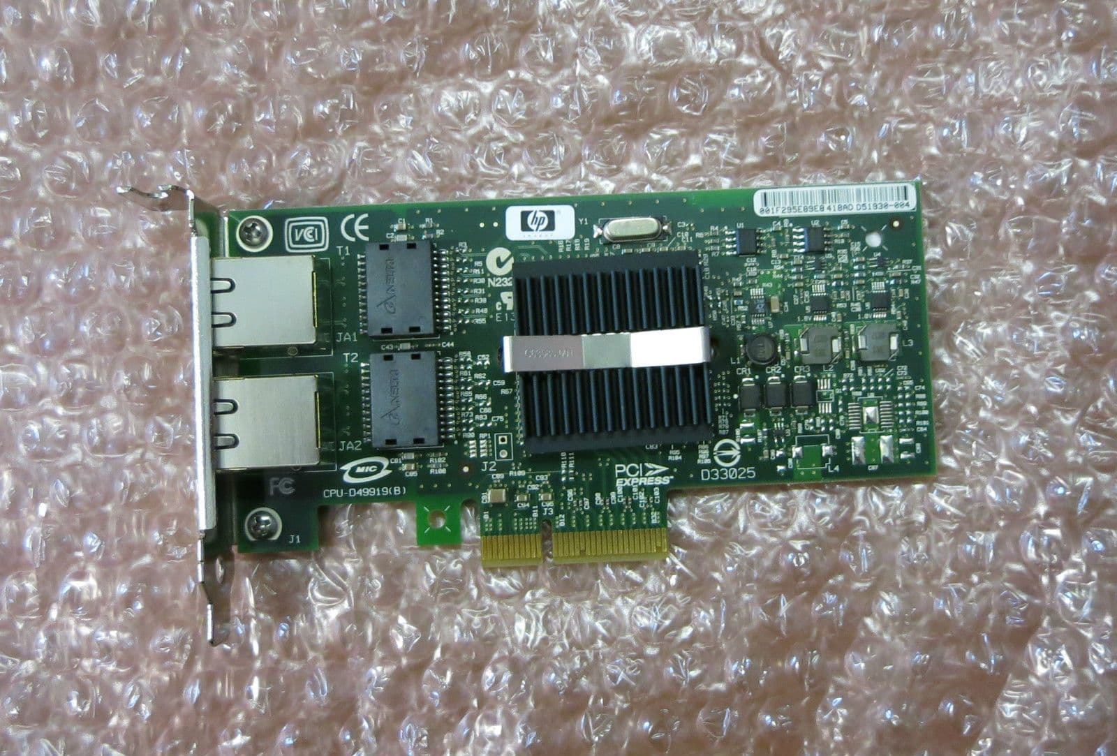 HP NC360T Dual Port DP Gigabit Ethernet Card 412651-001 412646-001 HH