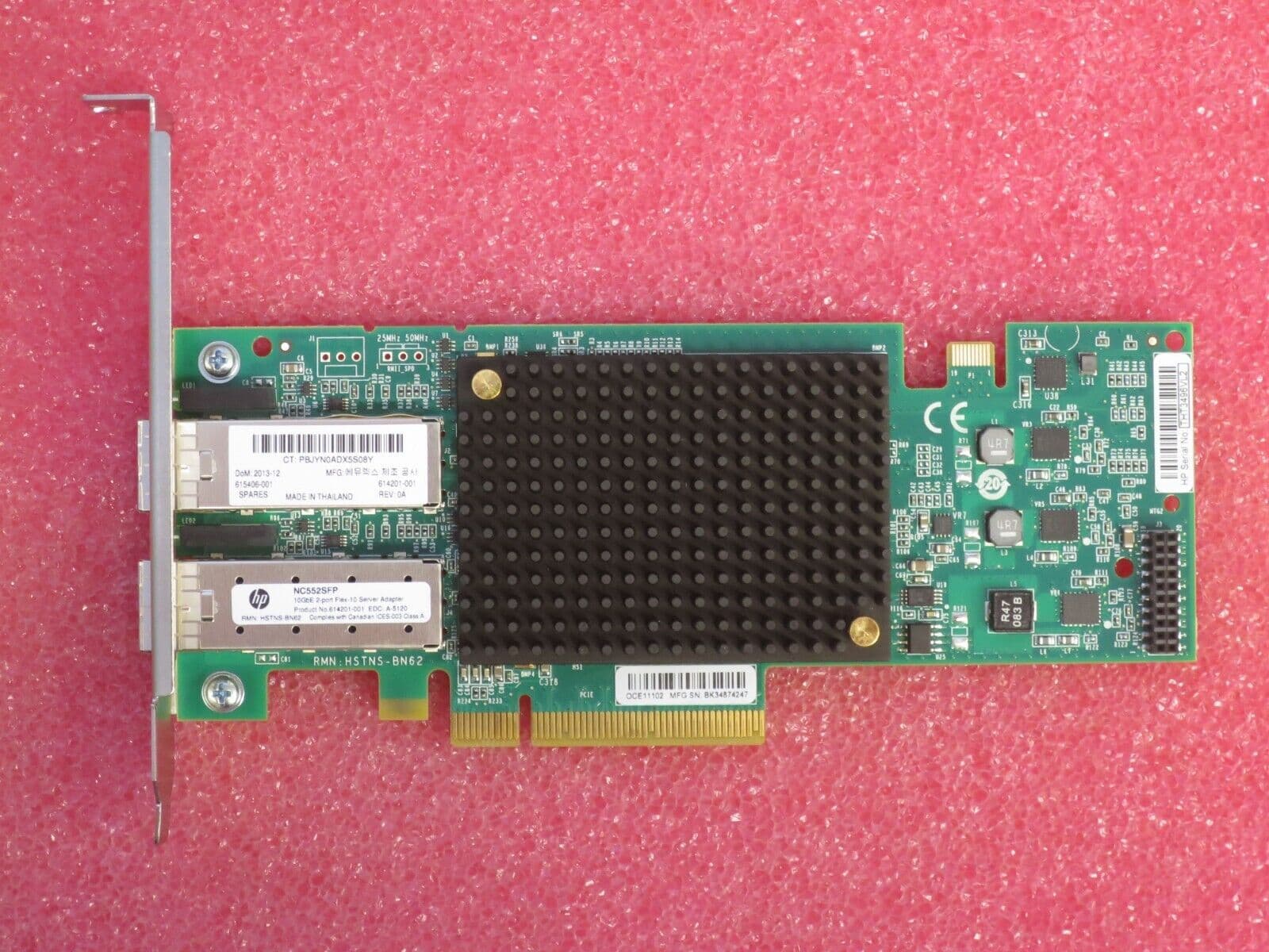 HP NC552SFP 10Gb Dual Port Fibre Channel Network Adapter Card 615406-001