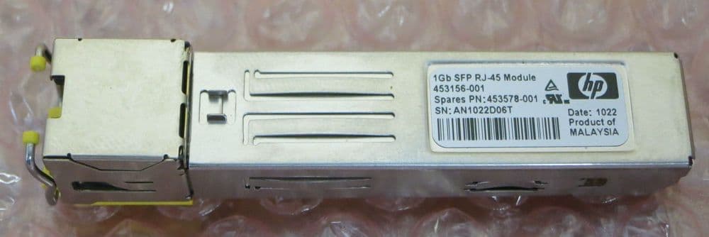 HP Original 453154-B21 Virtual Connect 1Gb RJ45 SFP Module 453156-001 453578-001