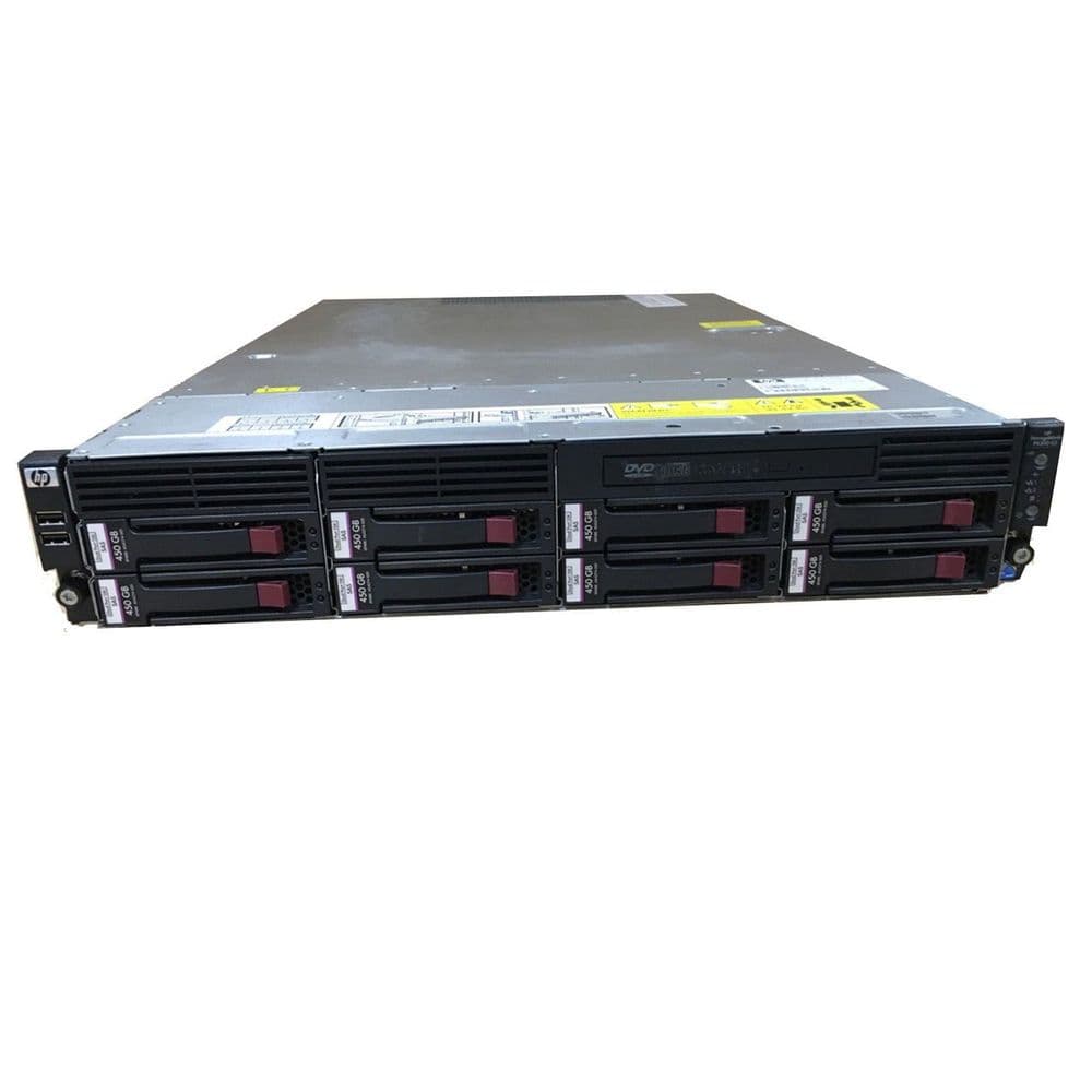 HP P4300 G2 8TB iSCSI Rack Mount Storage Array SAN with 8 x 450GB SAS ...