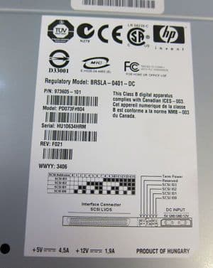 HP PD073F Ultrium 960 LTO-3 SCSI/LVD Module MSL6000