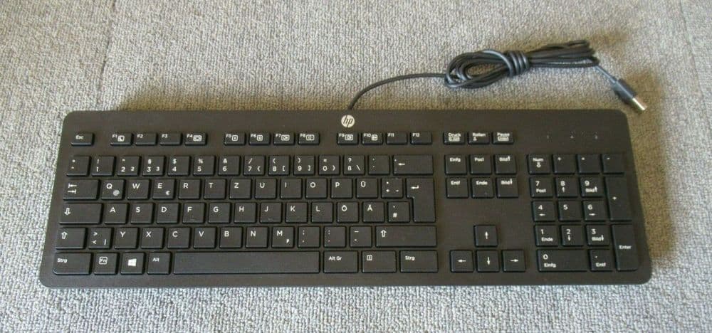 HP PH0U 803181-001 Black USB Slim Wired Business Keyboard