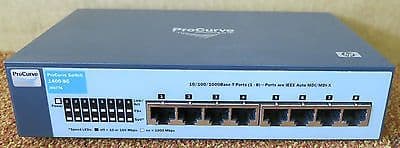 HP ProCurve 1400-8G 8 Port Gigabit External Network Switch J9077A