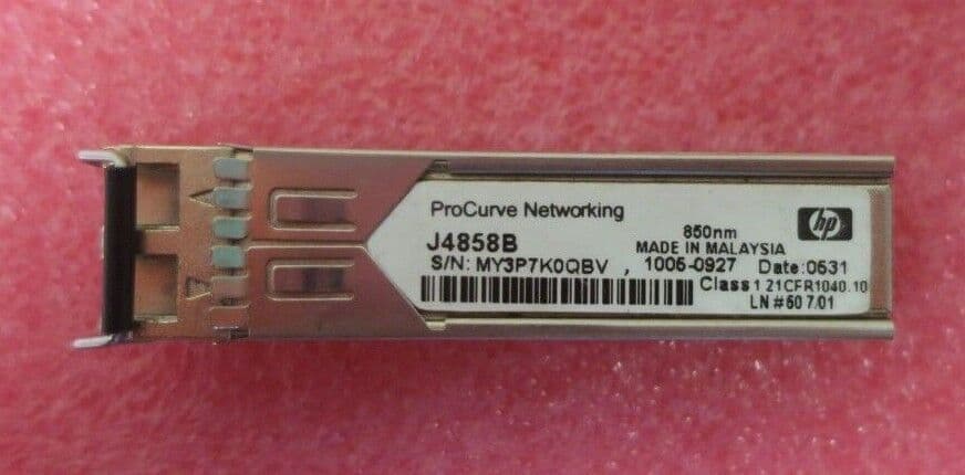 HP ProCurve 1Gb 1000BASE-SX 850nm 550m SFP Transceiver Module J4858B ...