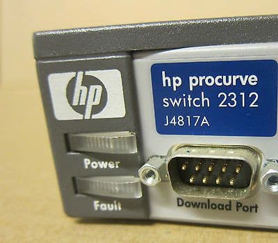 HP Procurve 2312 - 12 Port Network Ethernet Switch 2 x Gigabit Port ...